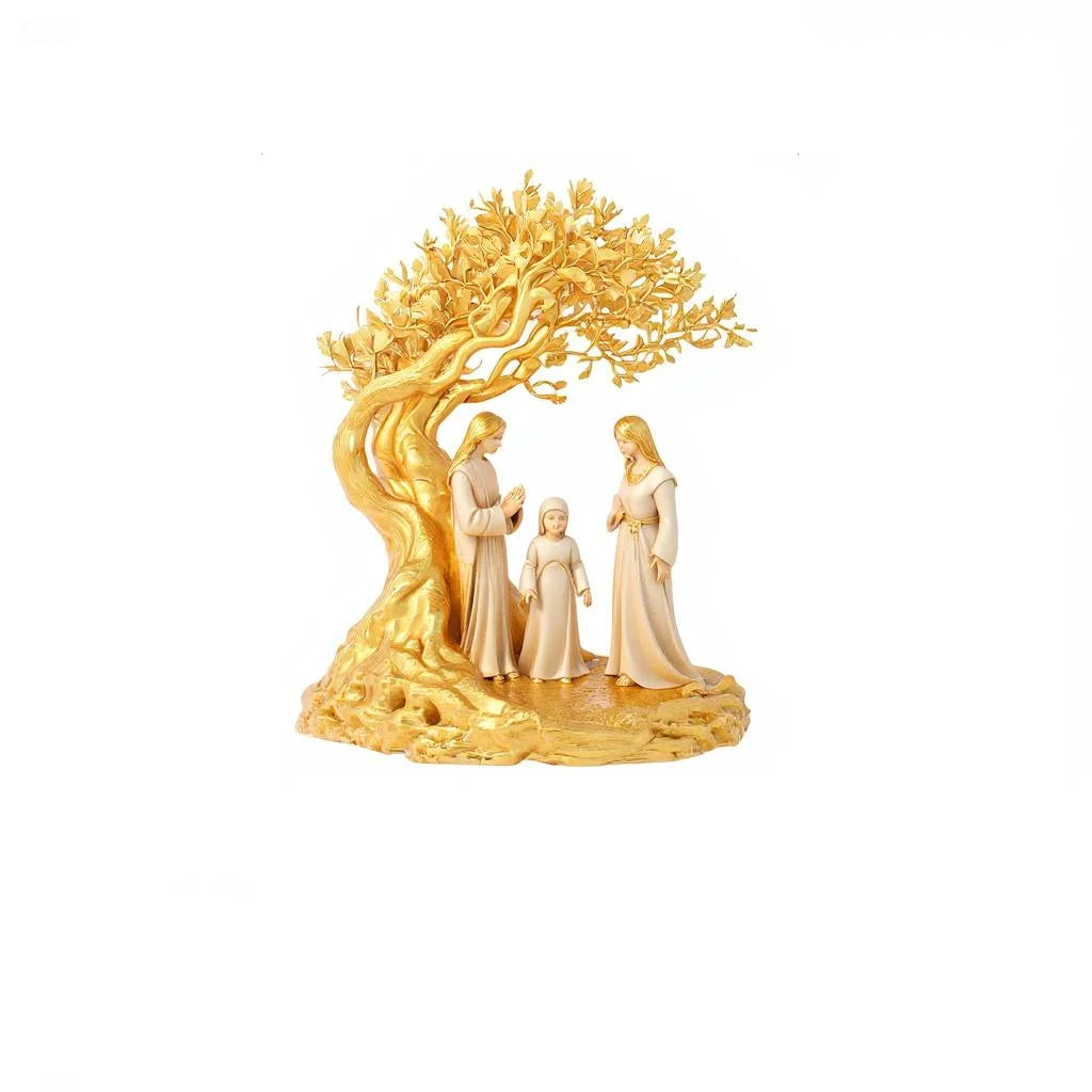 Jesus & Tree of Life Acrylic Statue Holy Family Newborn Home Ornament ...