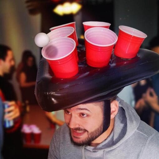 Inflatable Bee Pong Hat - NinjaNew Inflatable Bee Pong Hat - NinjaNew